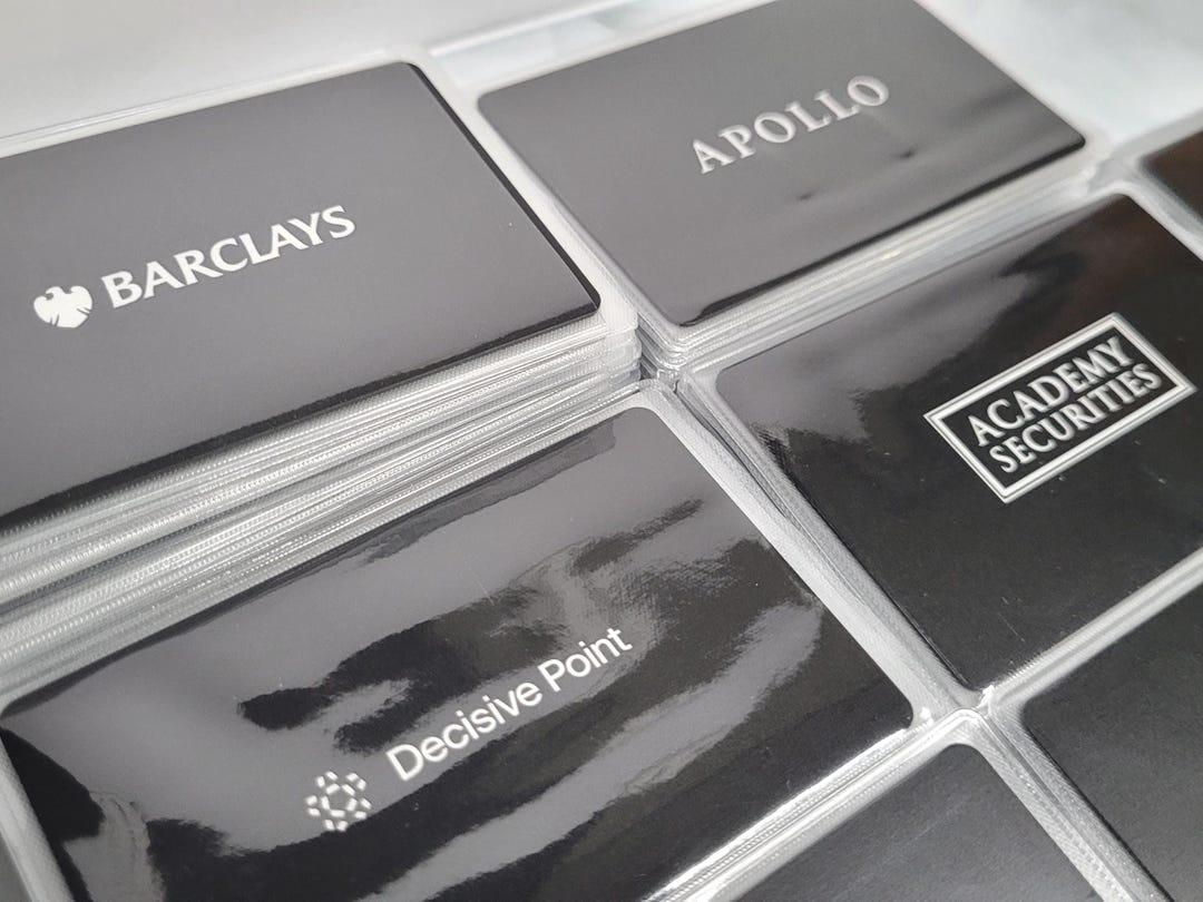 Thick Metal Business Cards Custom QR Code Professional Minimalist ...