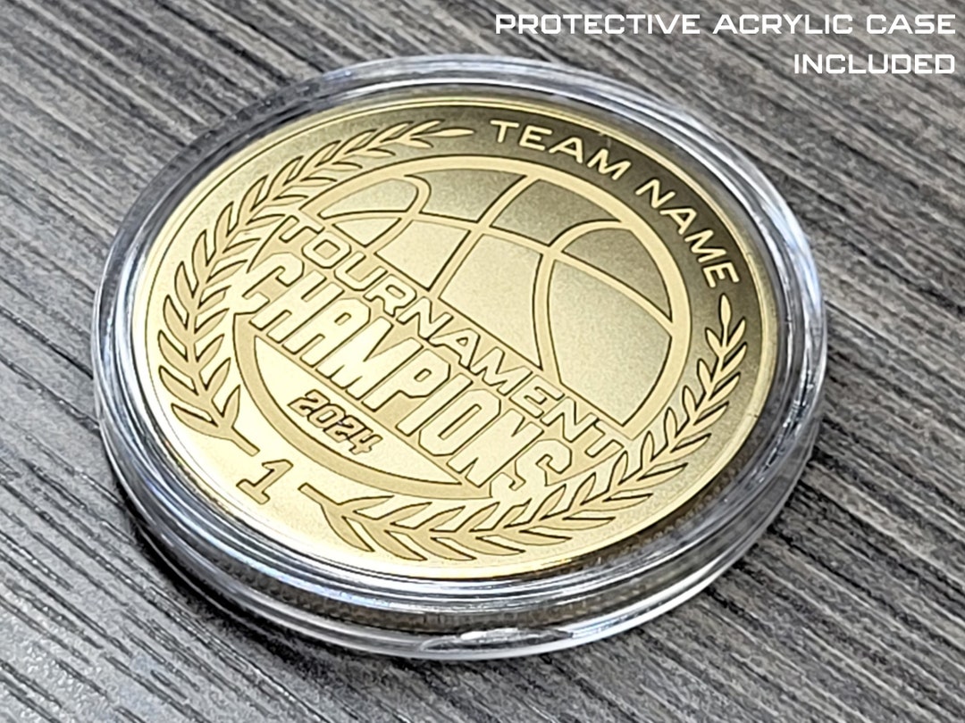 Basketball Championship Awards Coin Gold Custom Champion Trophy Chip ...