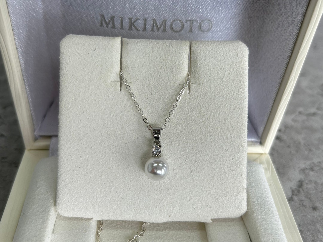 Gift for Her Mikimoto Pearl Pendant Charm Jewelry Necklace - Etsy