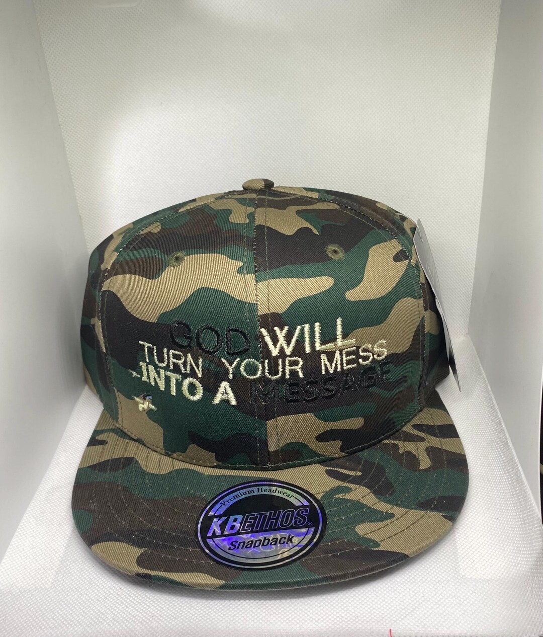 GOD Will Turn Your Mess Into A Message Embroidered Trucker Meshback ...