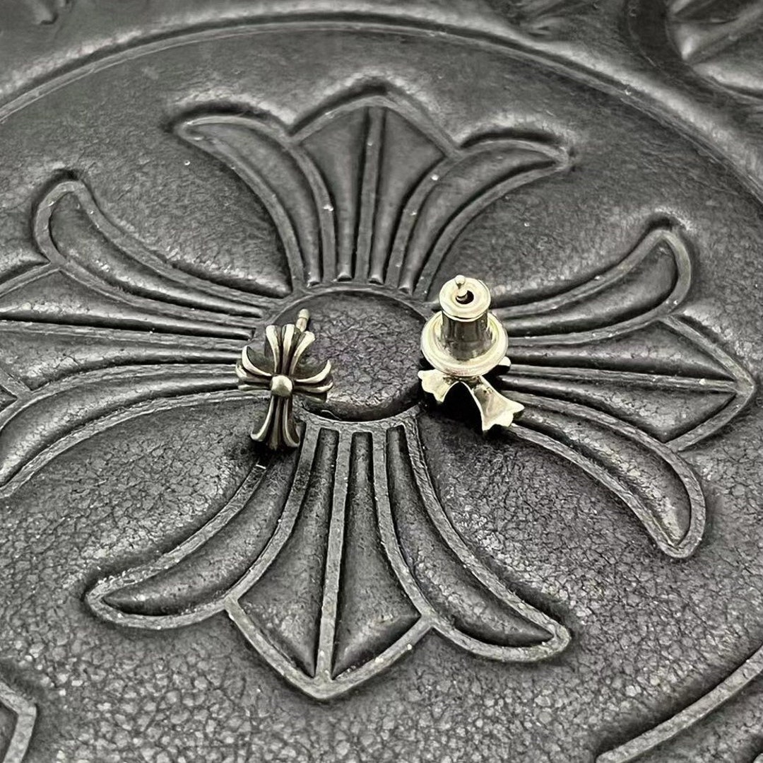 Chrome Hearts Cross Earrings Chrome Hearts Earrings Cross - Etsy