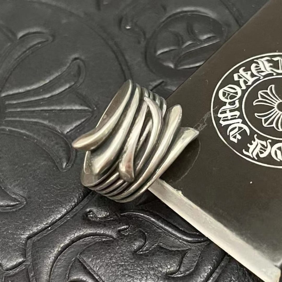 Chrome Hearts Twist Ring, Iris Ring Valentine's Day Gift, Retro Ring ...