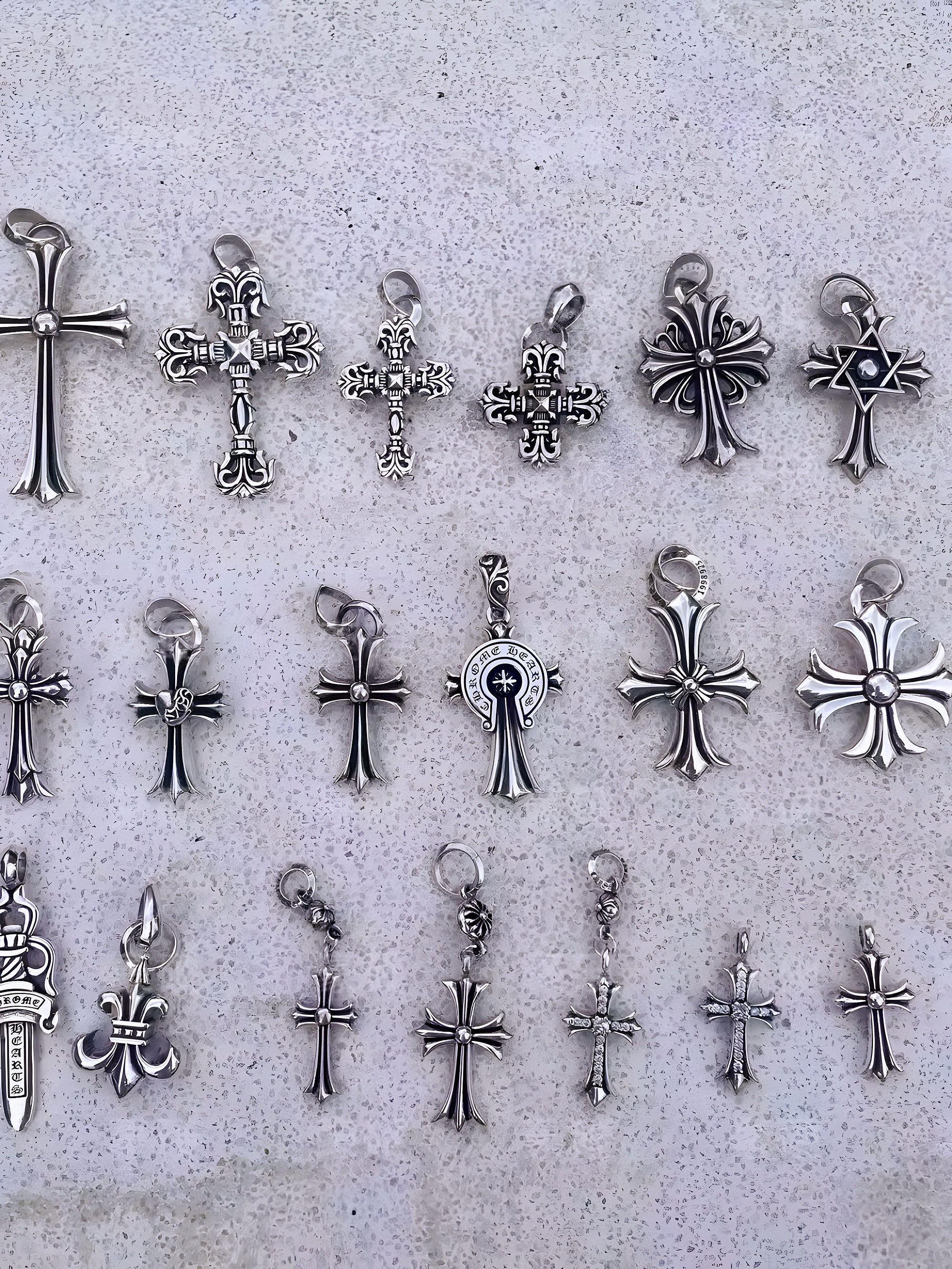 Chrome Hearts Cross Pendant Necklacehip Hop Pendanthandmade - Etsy Canada