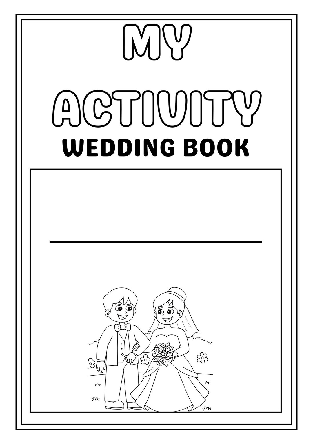 Kids Wedding Activity Book - Etsy