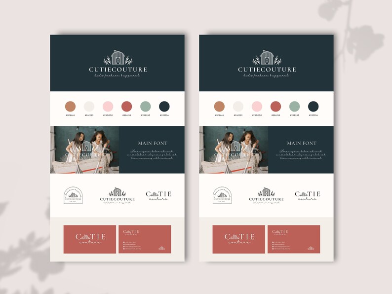 Canva Kids Brand Board Template, Cute Kids Brand Board, Branding Board ...