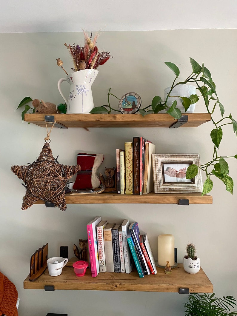 Rustic Reclaimed Scaffold Shelves - Etsy