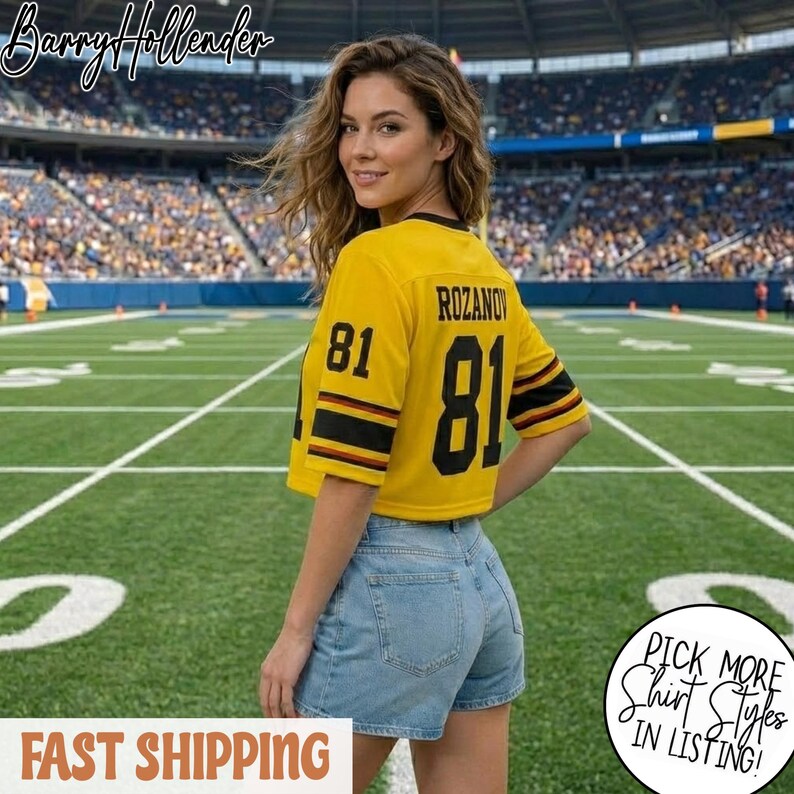 Hollander Rozanov Heated Rivalry Croptop Football Jersey, Heated ...