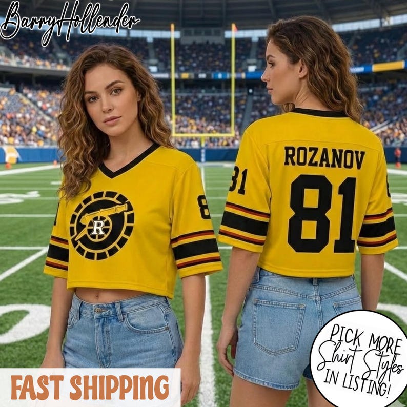Hollander Rozanov Heated Rivalry Croptop Football Jersey, Heated ...