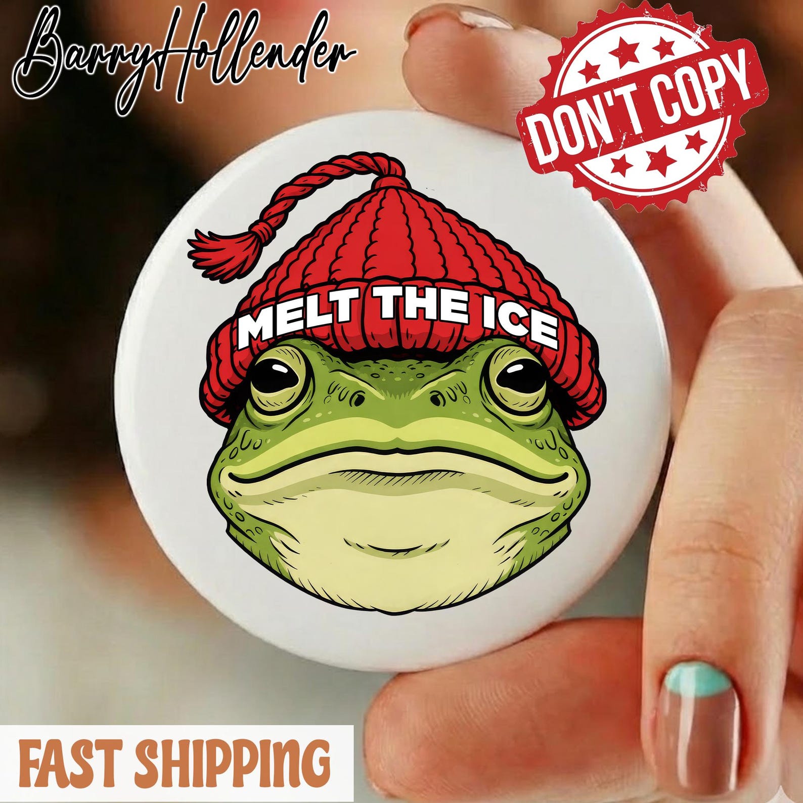 Melt the ICE Resist Frog Pin | Anti-ice Protest Enamel Pin | Activist ...