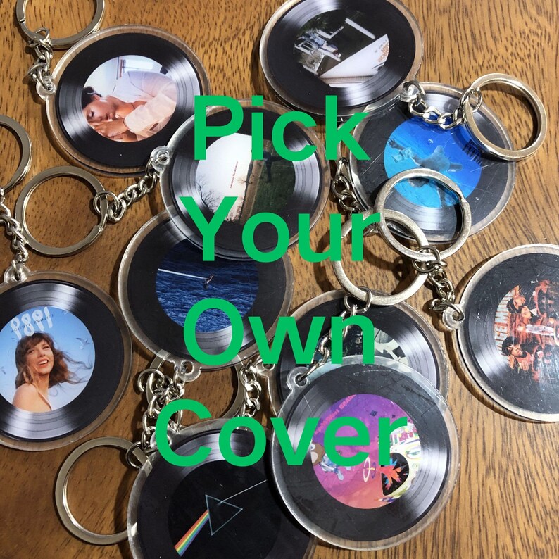 Acrylic Keychain, Nevermind Keychain, Custom Keychain, Vinyl Records ...