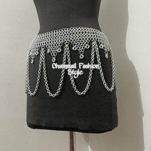 Chainmail Skirt, Corset Waist Belt, Chainmaille Belly Dance Accessories ...