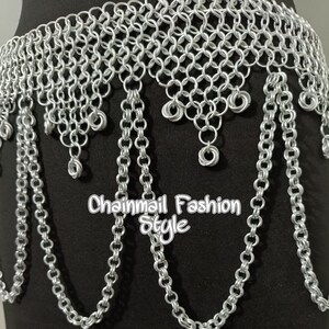 Chainmail Skirt, Corset Waist Belt, Chainmaille Belly Dance Accessories ...
