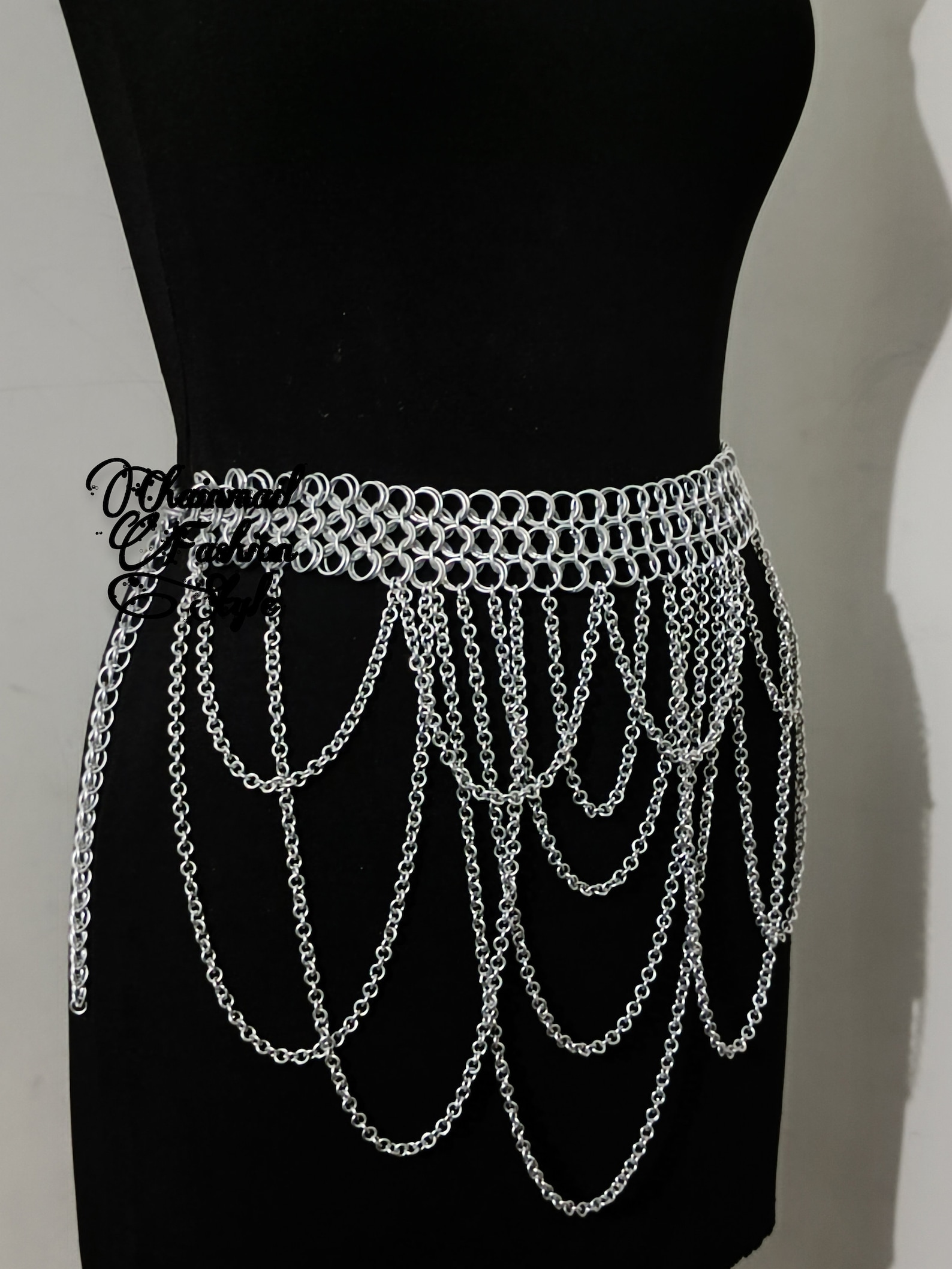 Chainmaille Chain Layers Belt, Chainmail Waist Belt, Aluminium Mini ...