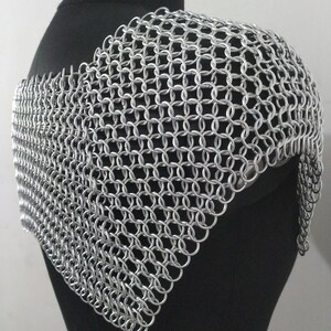 Chainmail Square Shoulder, Chainmaille Medieval Cosplay Costume, Aluminium Shawl, Mother's Day ...