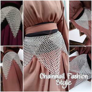 Chainmail Overlap Skirt, Chainmaille Antique Silver Renfaire Aluminium ...
