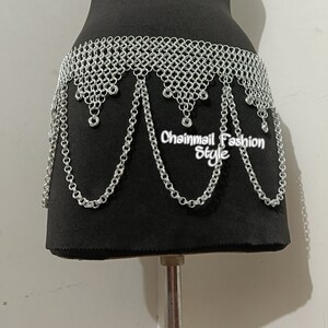 Chainmail Skirt, Corset Waist Belt, Chainmaille Belly Dance Accessories ...