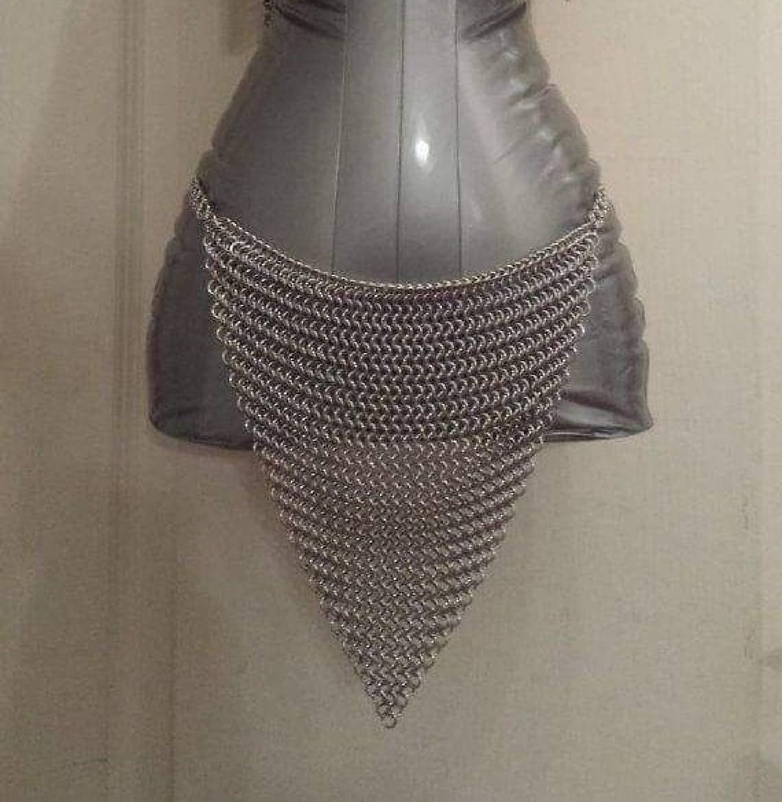 Metal Viking Skirt Front or Back, Chainmaille Handmade Medieval Cosplay ...