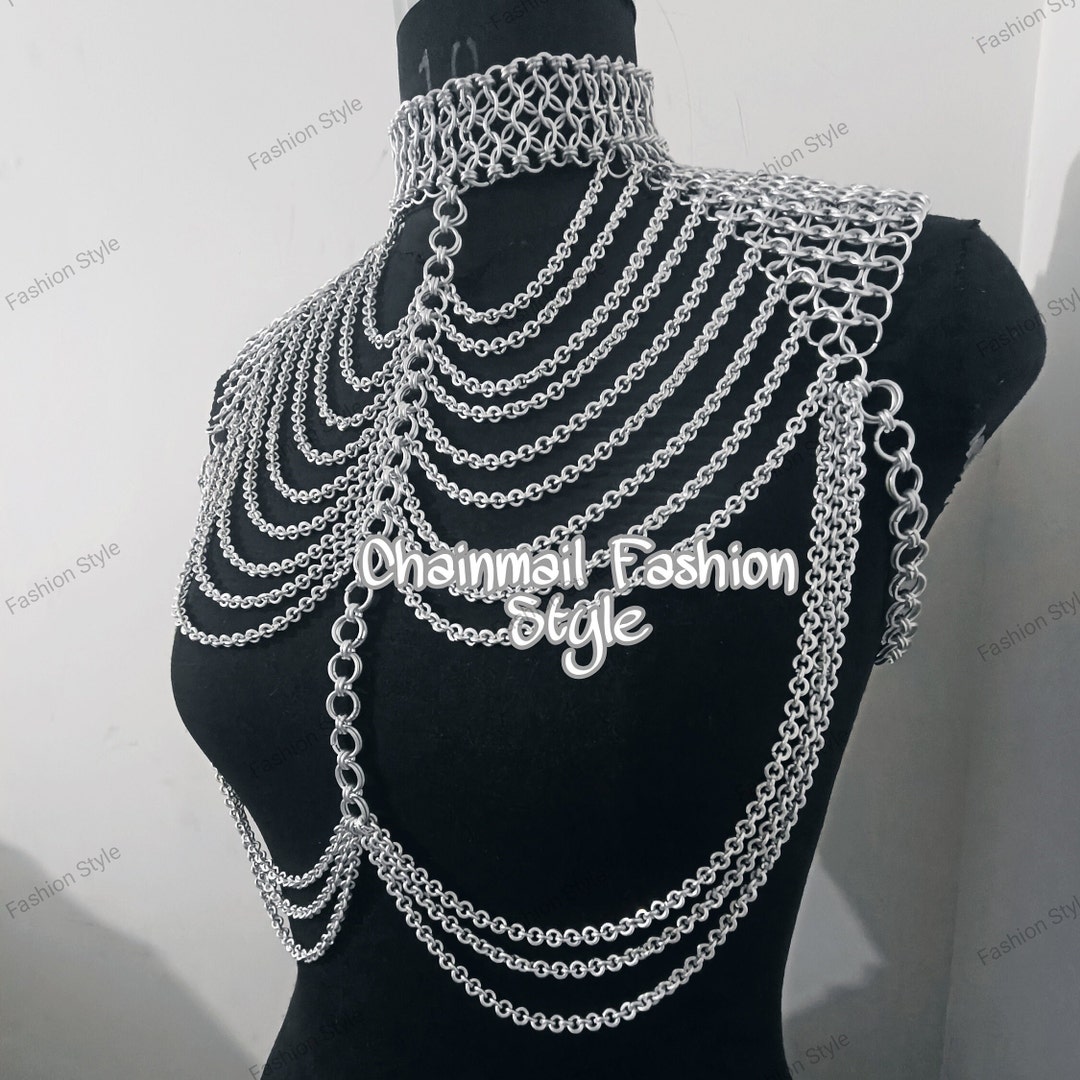 Chainmail Harness, Shoulder Jewelry, Chainmaille Chains Lyers Jump ...