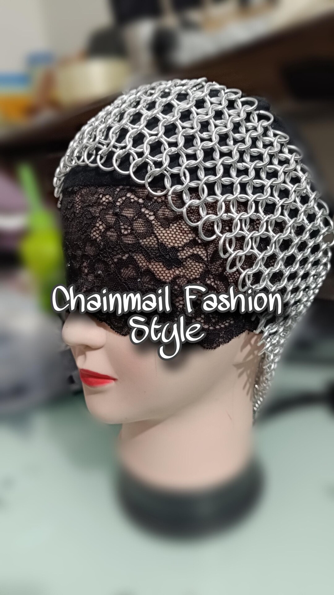 Chainmail Headband, Great to Wear, Opening in the Back Stylist Hairband ...