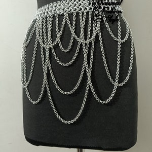 Chainmaille Chain Layers Belt, Chainmail Waist Belt, Aluminium Mini ...