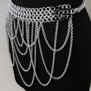 Chainmaille Chain Layers Belt, Chainmail Waist Belt, Aluminium Mini ...