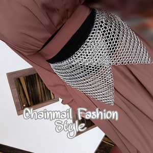 Chainmail Overlap Skirt, Chainmaille Antique Silver Renfaire Aluminium ...
