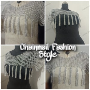 Chainmail Silver Short Sleeve Shrug, Handmade Loose Cropped Pullover ...