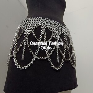 Chain Layers Mini Skirt/waist Belt, Chainmaille Ornamental Belly Dance ...