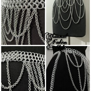 Chainmaille Chain Layers Belt, Chainmail Waist Belt, Aluminium Mini ...