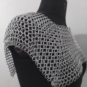 Aluminum Chainmail Shoulder Shawl, Medieval Cosplay Costume - Etsy