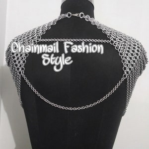 Chainmail Collar With Small Shoulder Chain Layers Metal Aluminium ...