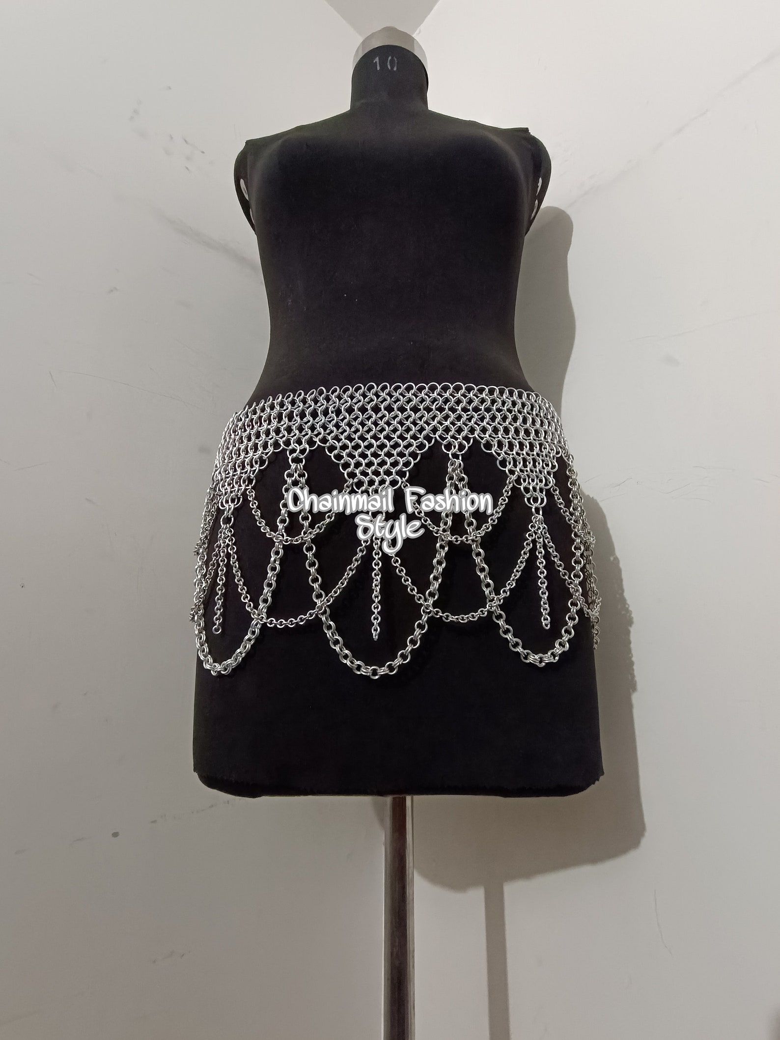 Chain Layers Mini Skirt/waist Belt, Chainmaille Ornamental Belly Dance ...