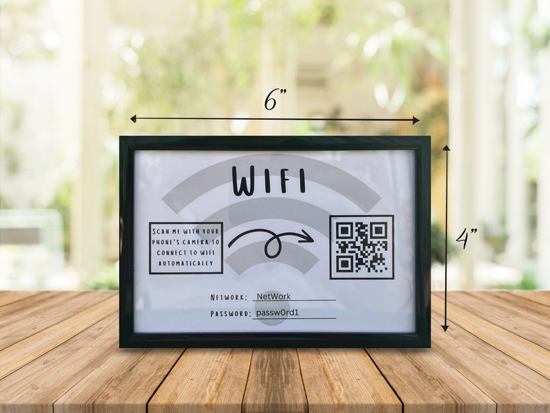 Wifi QR Code Sign for Airbnb and VRBO: Instant Connection for Guests ...
