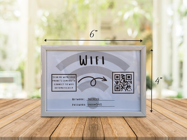 Wifi QR Code Sign for Airbnb and VRBO: Instant Connection for Guests ...