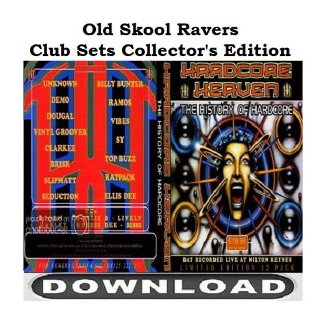 OLDSKOOL HEAVENLY HARDCORE DJs Force & Styles, Brisk, Hixxy, Seduction, Sy, Druid, Dougal, Vibes ...