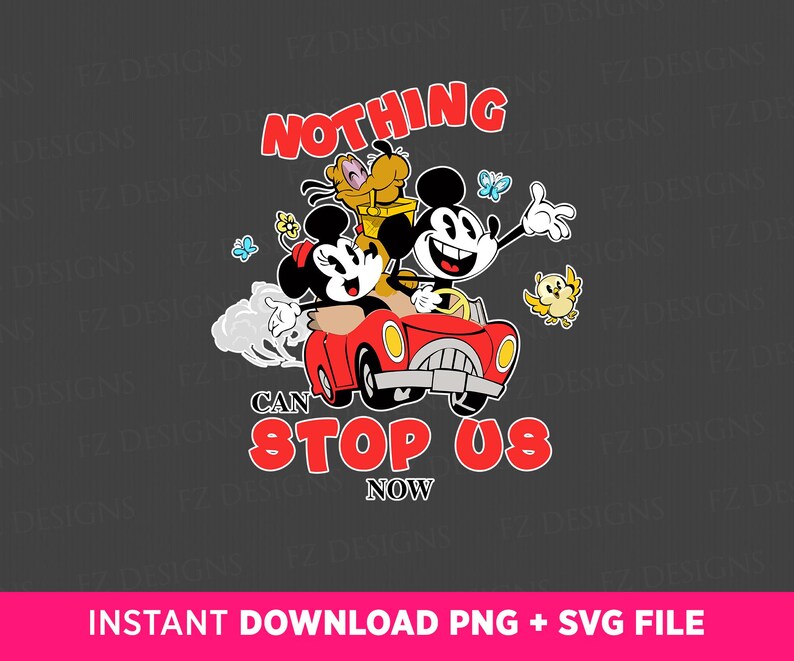 Nothing Can Stop Us Svg, Retro Mouse and Friends Svg, Couple Runaway ...