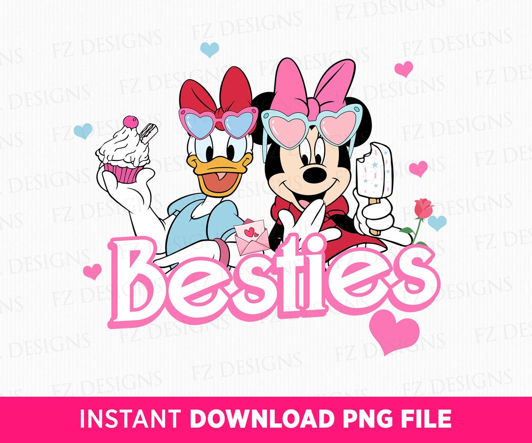 Besties Png, Miss Mouse and Duck Png, Best Friends Png, Girls Trip Png ...