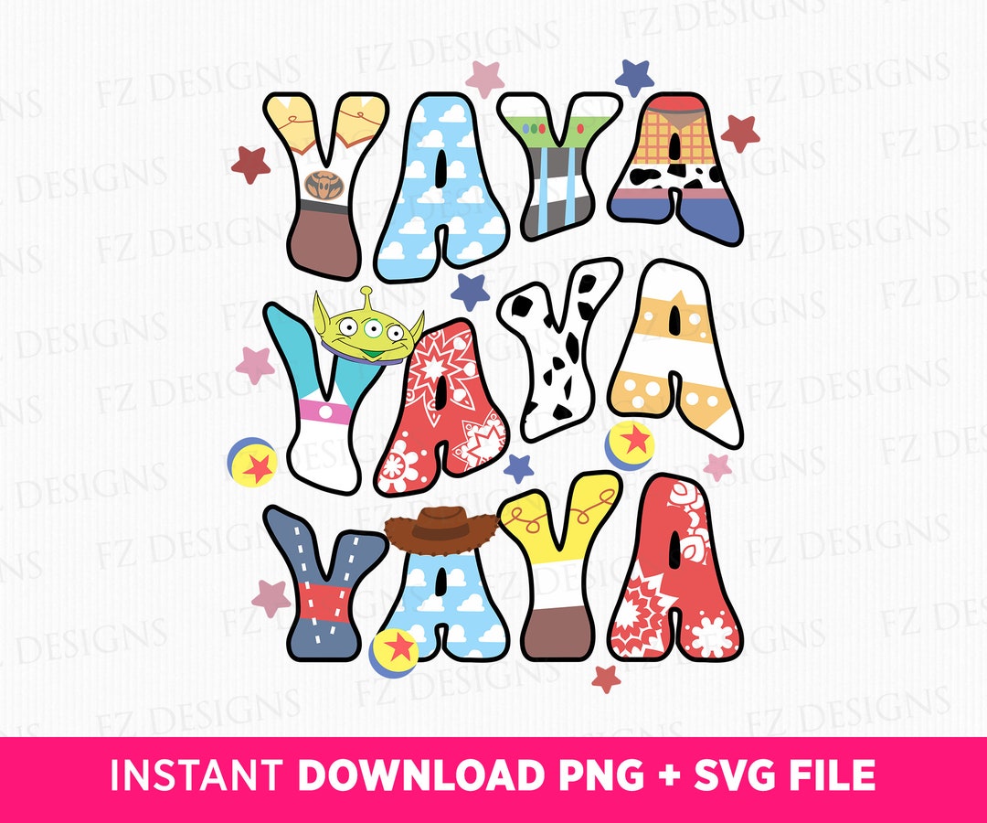 Yaya Svg, Toy Friends Yaya Svg, Family Trip Svg, Family Birthday Svg ...