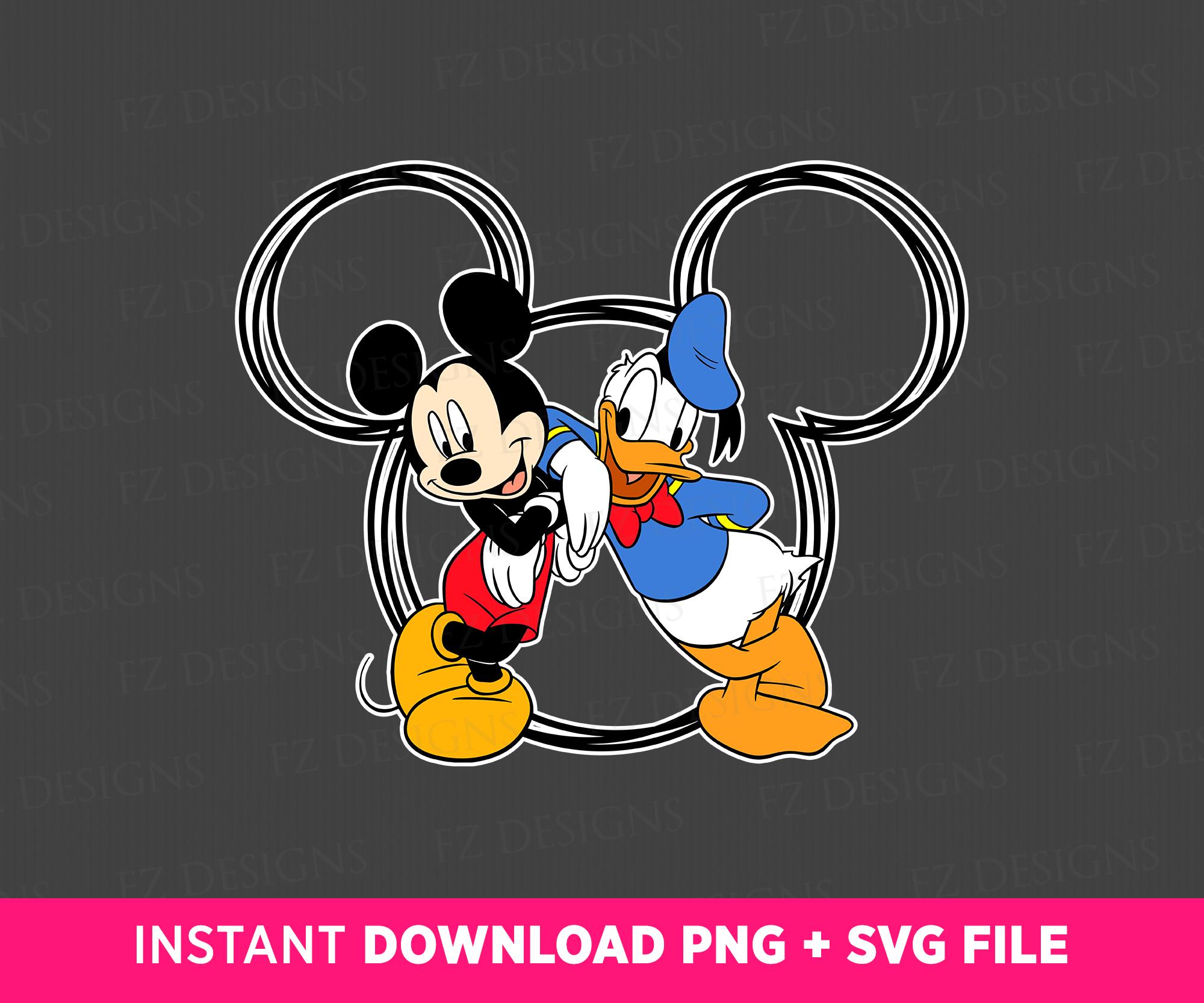 Mouse and Duck Best Friends SVG, Family Trip Vacation (PNG SVG Files ...