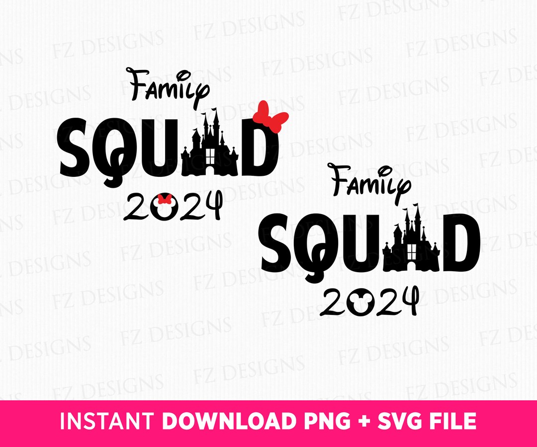 Bundle Family Squad 2024 Svg, Magical Kingdom Svg, Family Trip 2024 Svg ...
