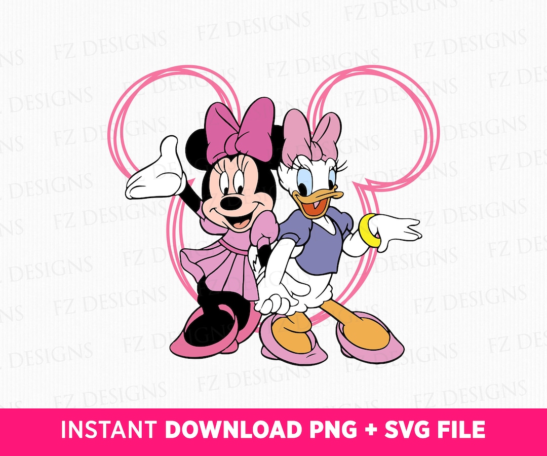 Retro Mouse and Duck Best Friends SVG, PNG Files (digital Download) - Etsy