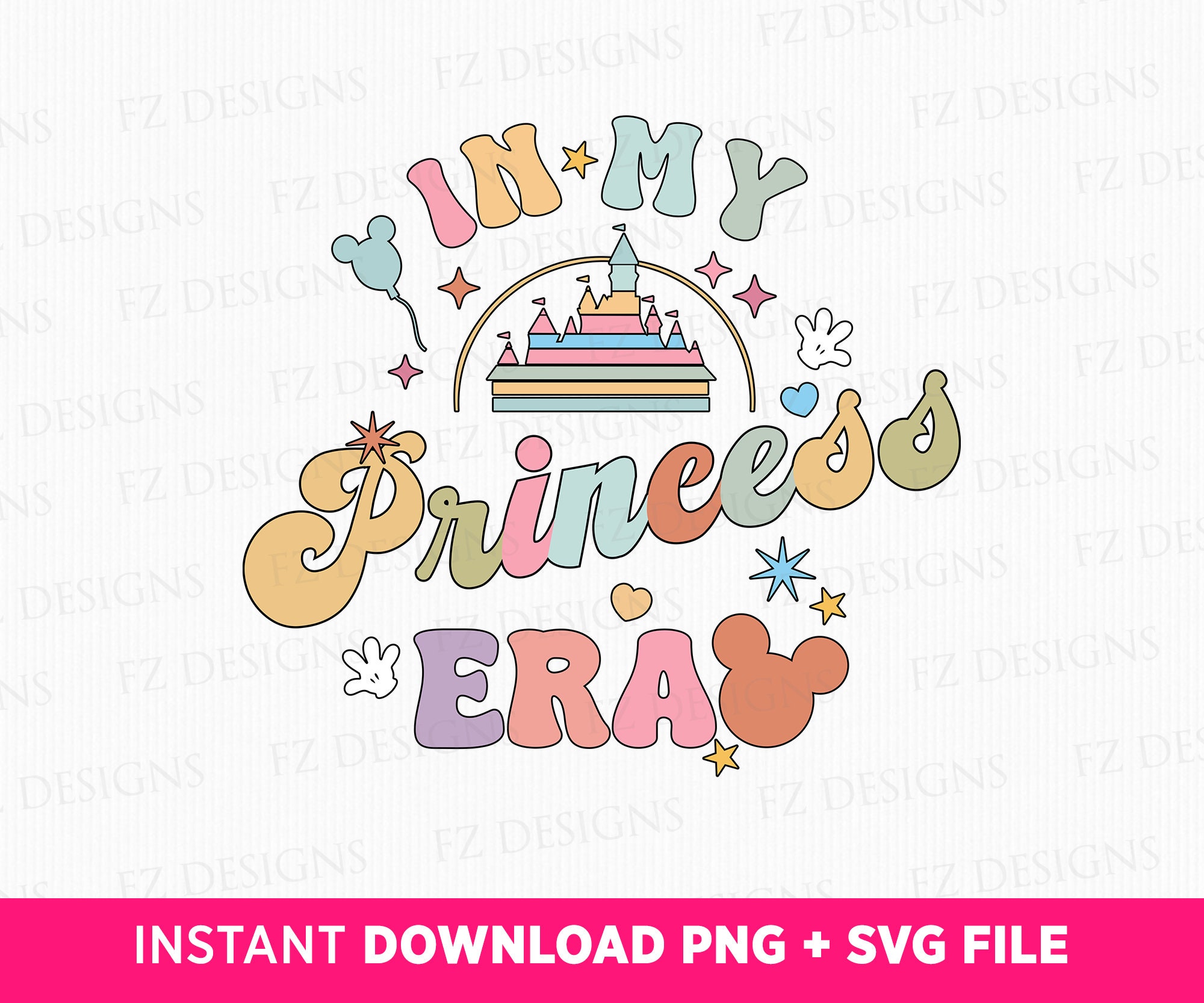 In My Princess Era Svg, Family Vacation Svg, Magical Kingdom Svg, Vacay ...