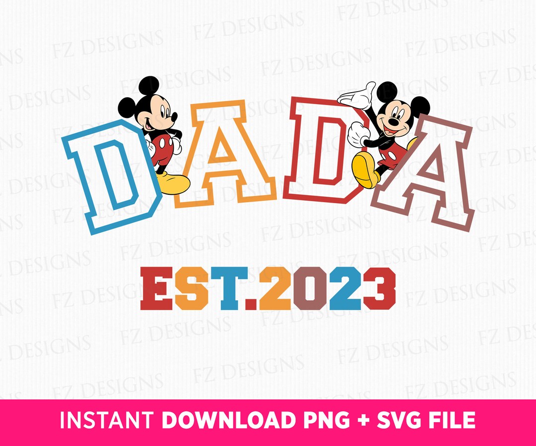 Dada Est.2023 Svg, Dada Mouse Svg, Family Trip Svg, Family Vacation Svg ...