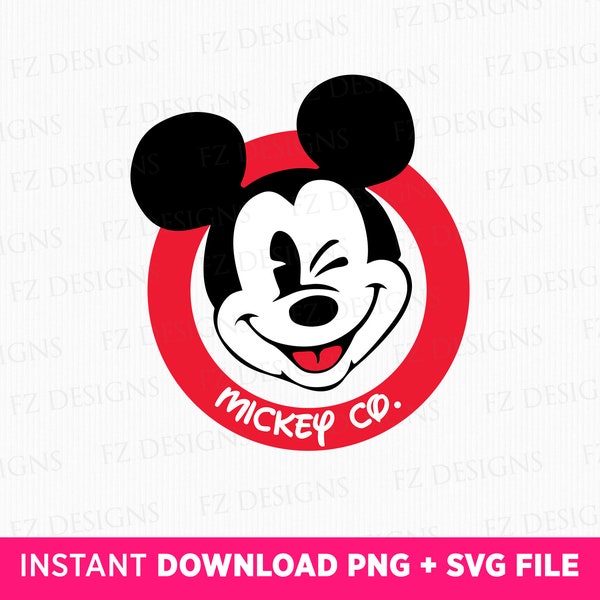 Winking Mickey Svg - Etsy