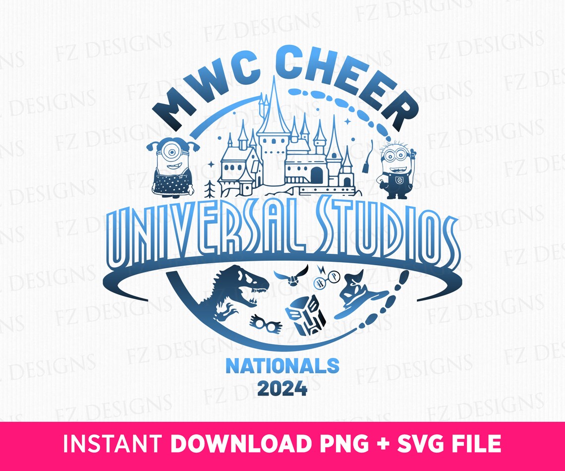 MWC Cheer Nationals 2024 Svg, Universal Studios Svg, Magical Kingdom ...