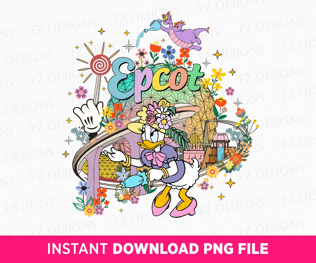 Epcot Family Vacation PNG, Miss Duck Design (instant Download) - Etsy