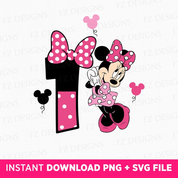 Minnie Mouse Svg - Etsy