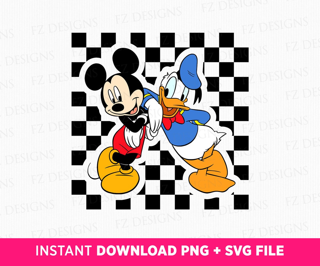Checkered Mouse and Friend Svg, Best Friends Svg, Family Vacation Svg ...