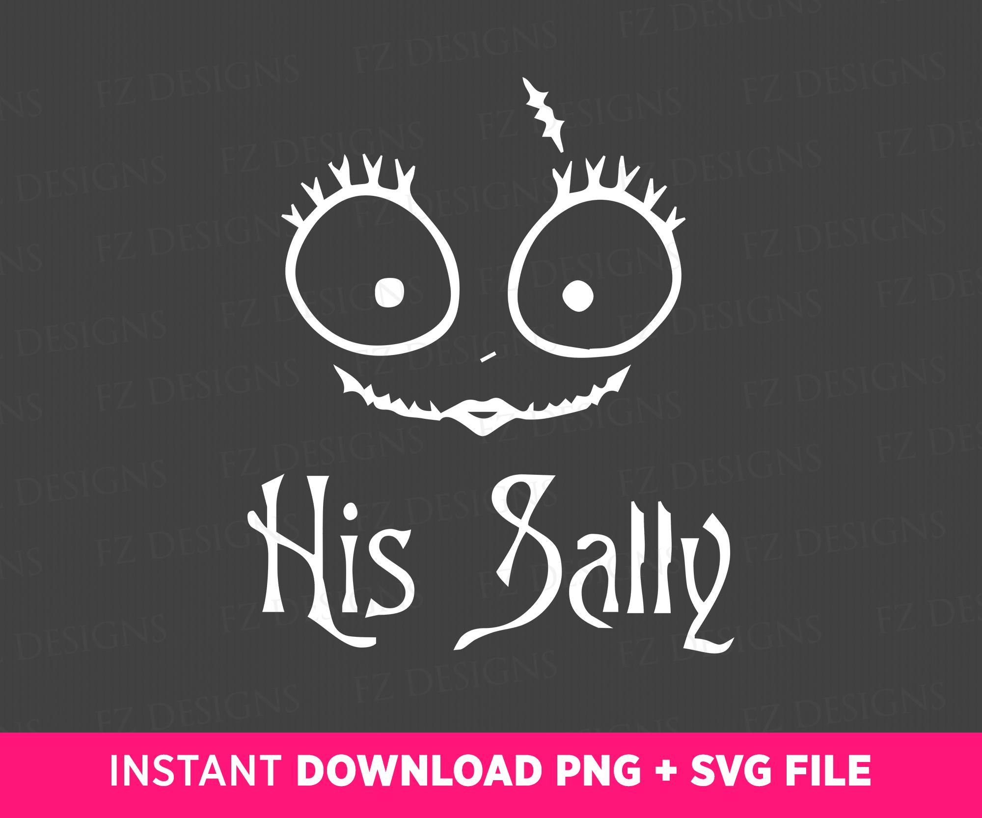 Jack and Sally Halloween SVG, Nightmare Spooky Vibes (PNG SVG Files) - Etsy