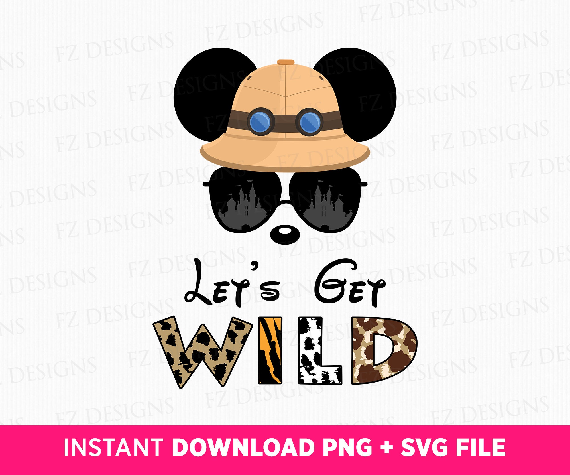Bundle Animal Kingdom Let's Get Wild Svg Family Safari - Etsy